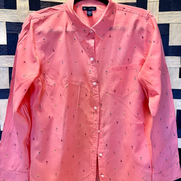 GAP | Tops | Gap Boyfriend Fit Coupe Boyfriend 0 Cotton Lightweight ...